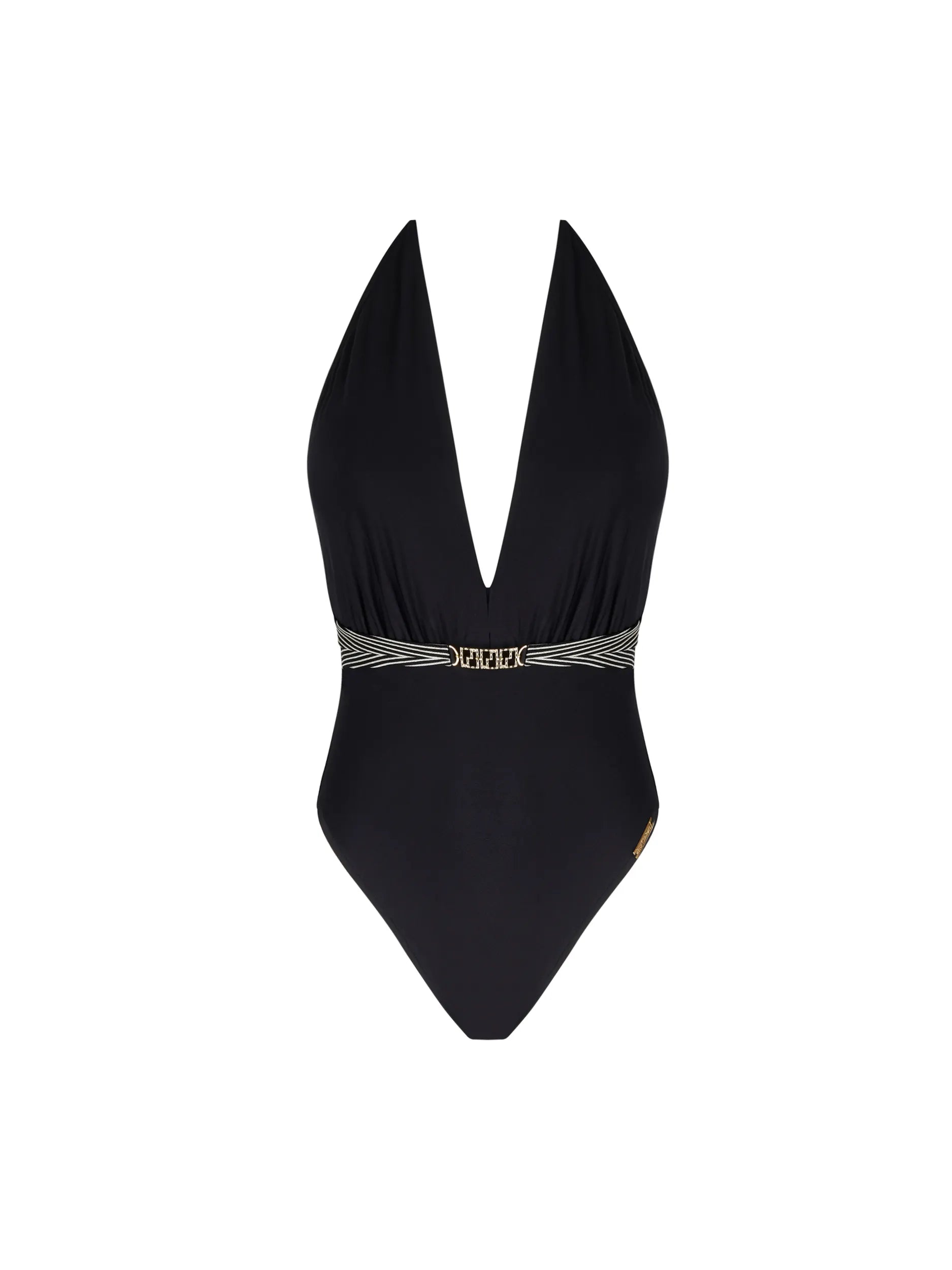 Lise Charmel Swimwear - Horizon Boreal Non-Wired Seduction Halter Swimsuit Noir Boreal | Ouh La La