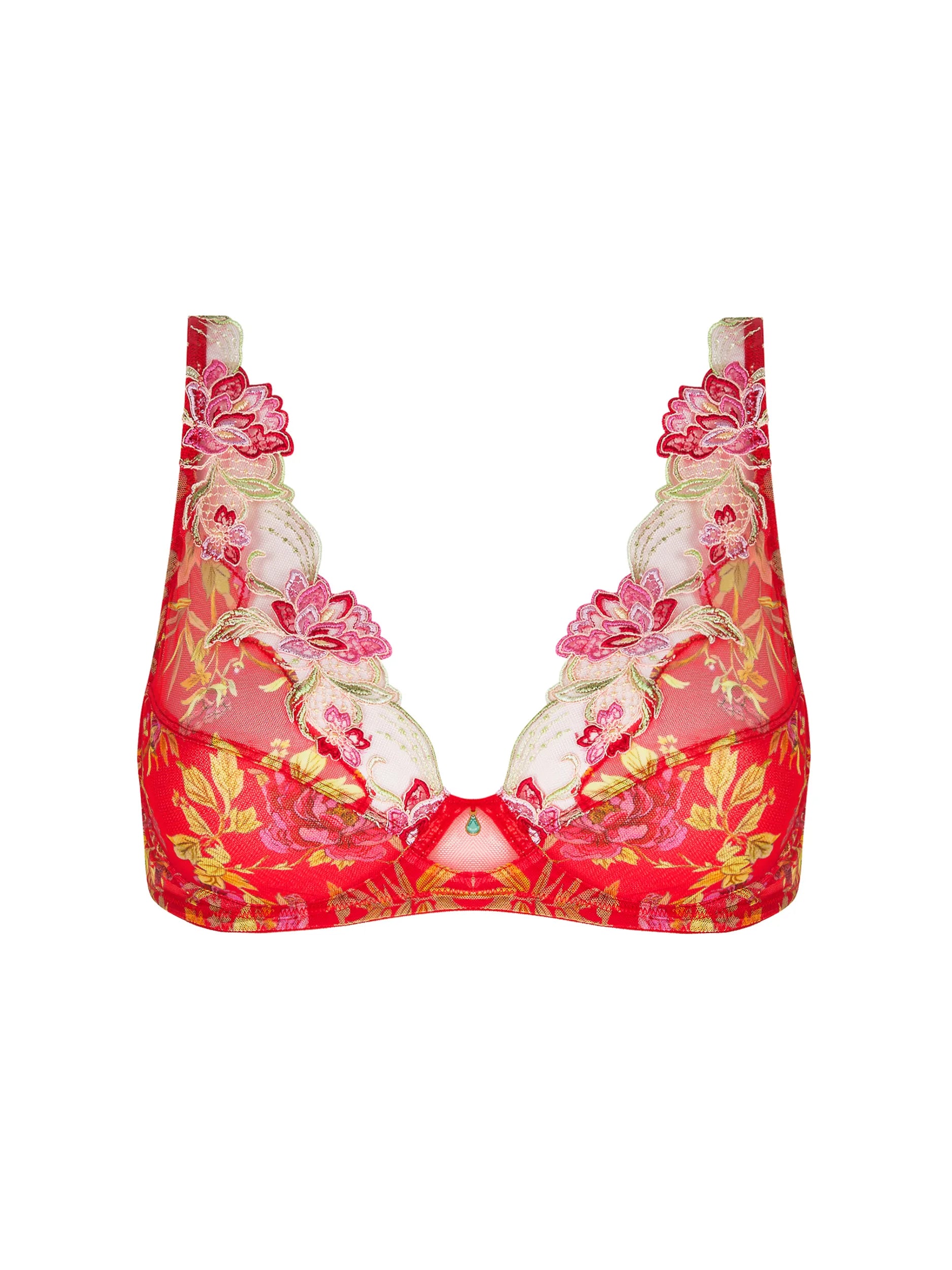 Lise Charmel - Foret Rubis Glam Push Up Bra Santal Rouge | Ouh La La
