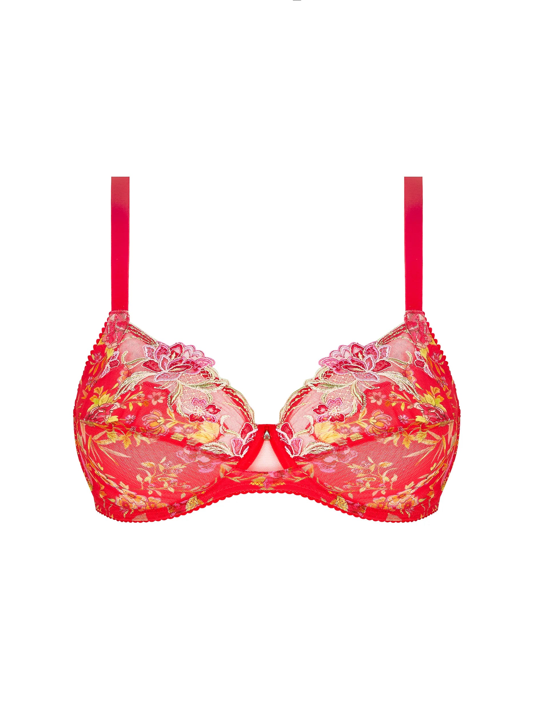 Lise Charmel - Foret Rubis 3 Parts Full Cup Bra Santal Rouge | Ouh La La